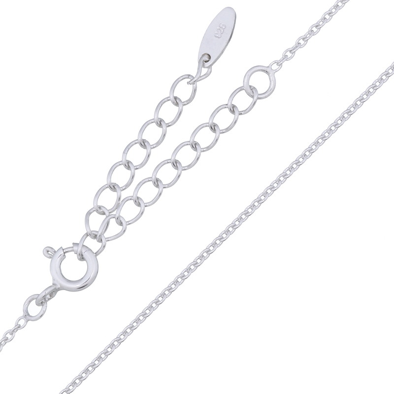 Planet Silver | Brilliant Diamond Cut Cable Sterling Silver Necklace